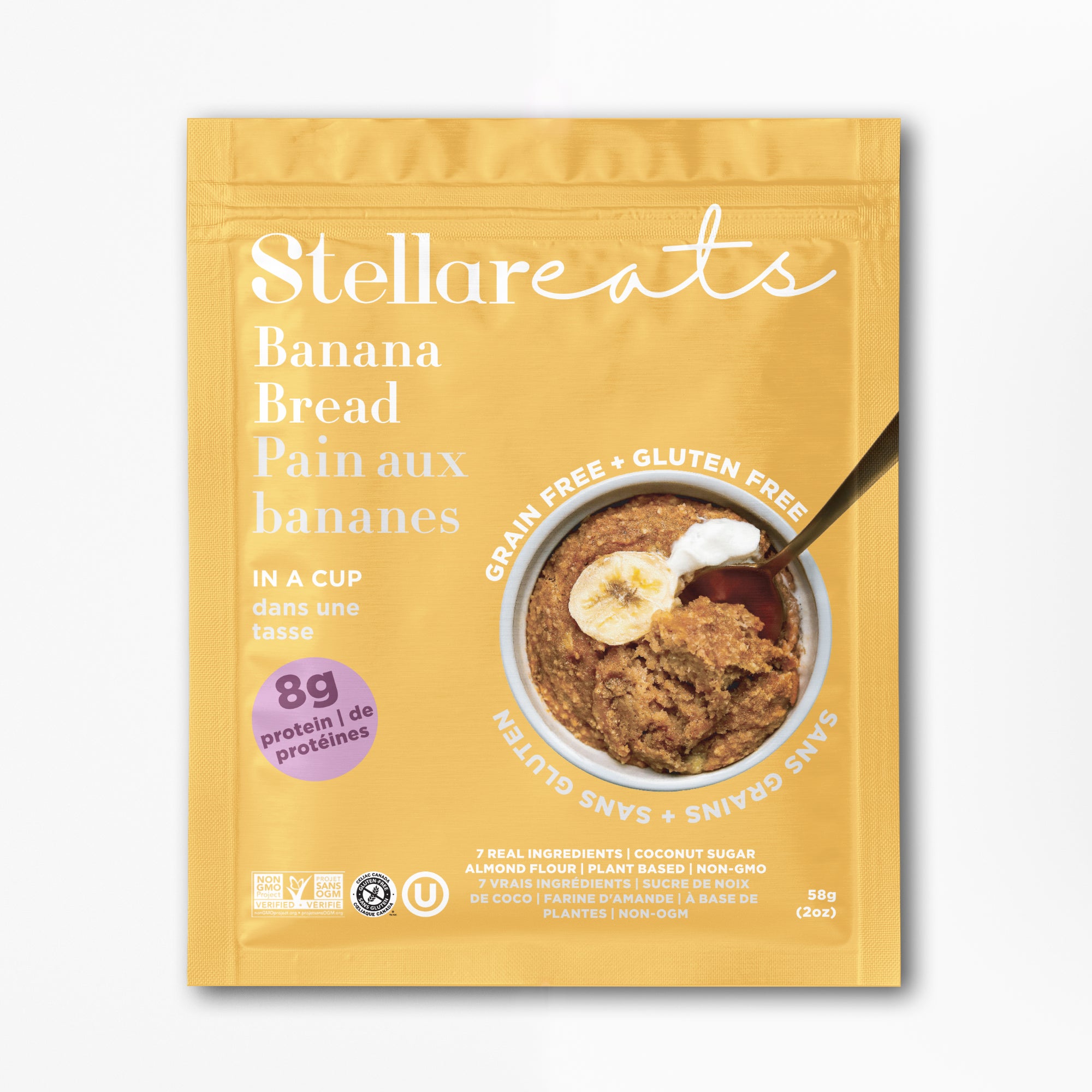 Instant Treat: Banana Bread In A Cup (8 pack) – Stellar Eats